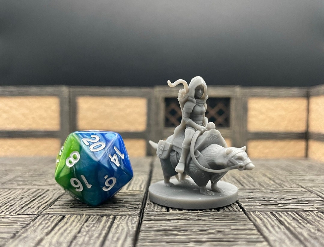 Halfling Female Rangers | Giant Badger Mount | Tabletop RPG | Mz4250 ...