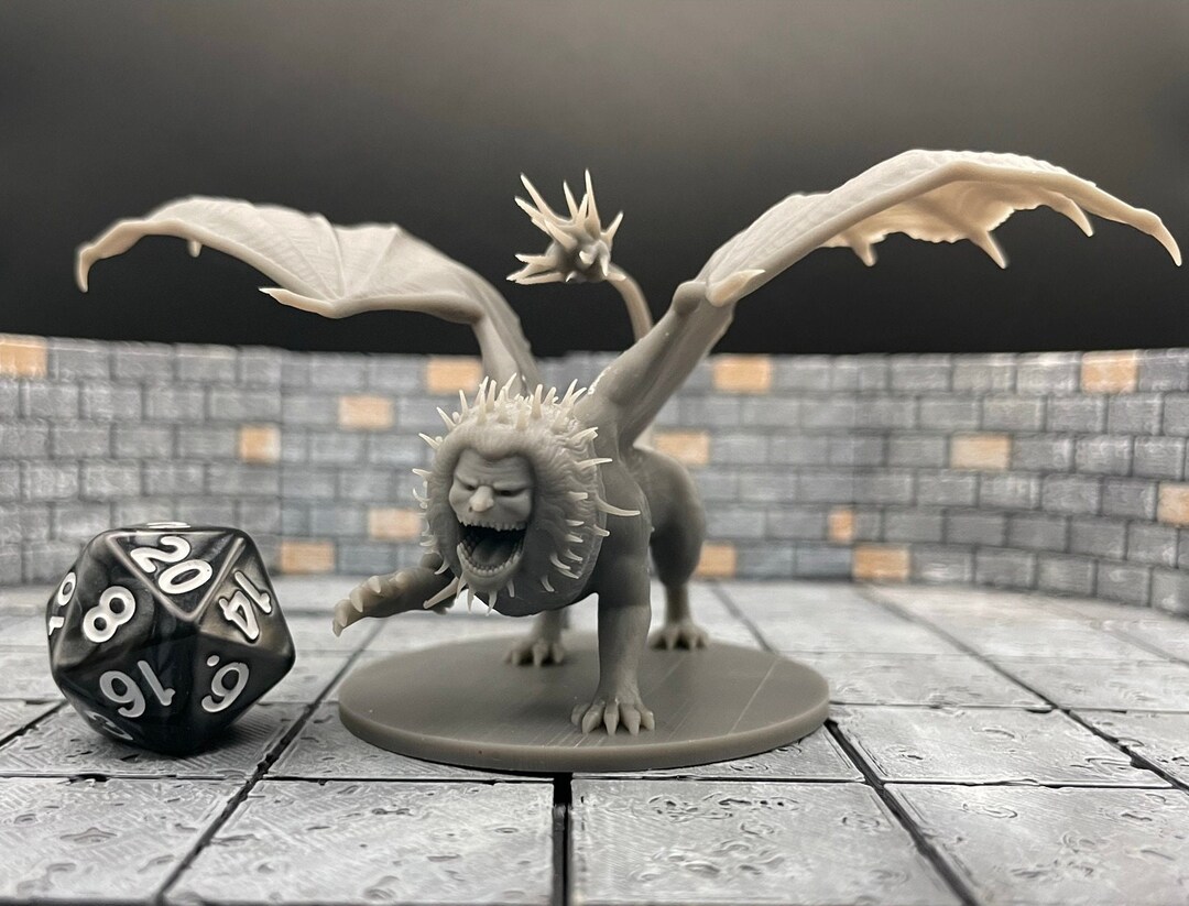 Manticore Monstrosity Tabletop RPG Mz4250 3D Printed Miniatures 28mm ...