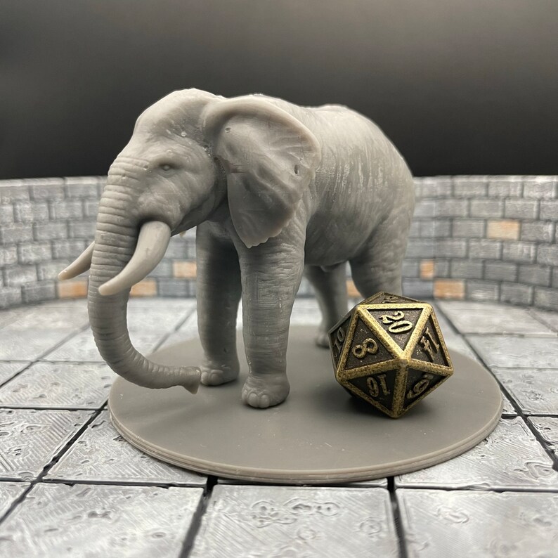 Elephant Huge Beast Tabletop RPG Mz4250 3D Printed - Etsy