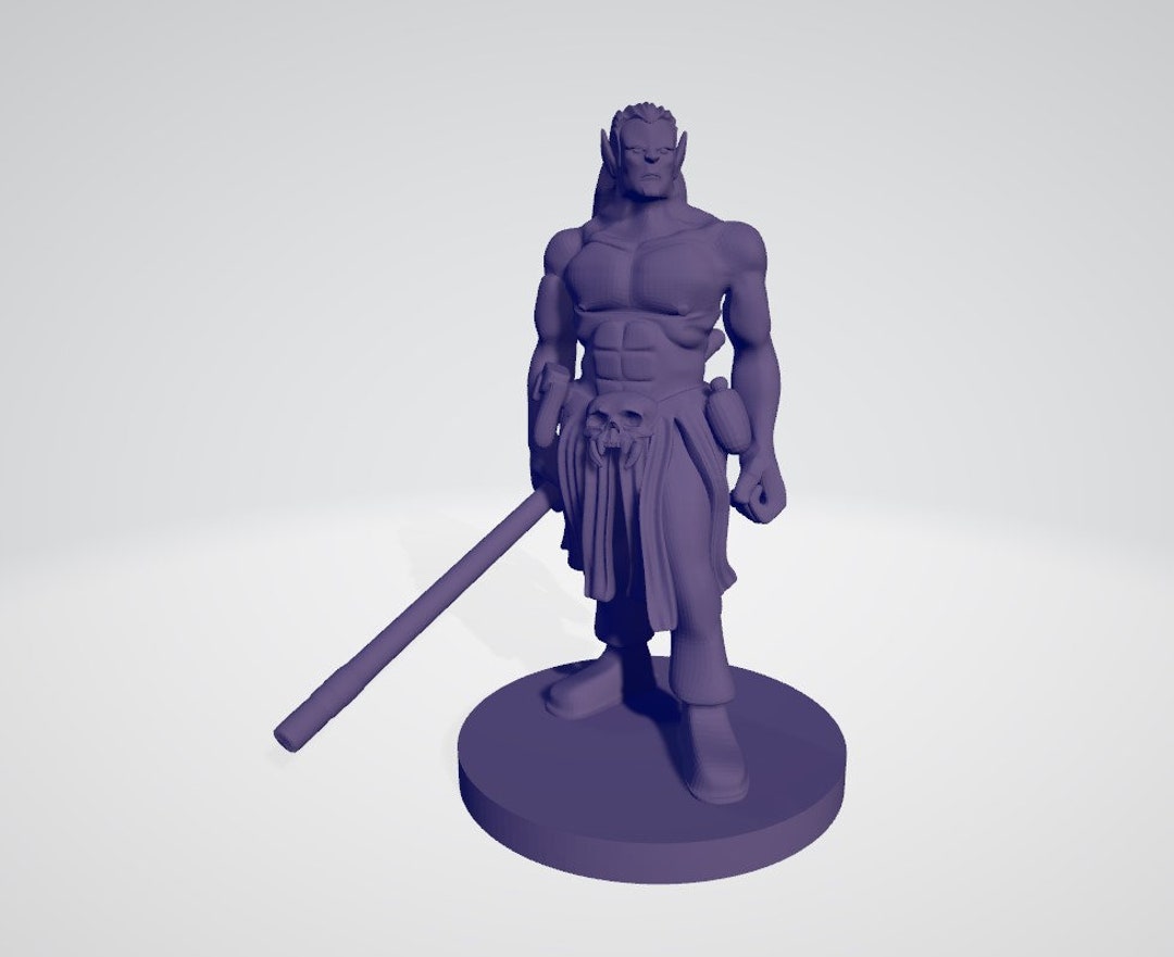 Half Orc Monks | Ninja | Tabletop RPG | Mz4250 | 3D Printed Miniatures ...