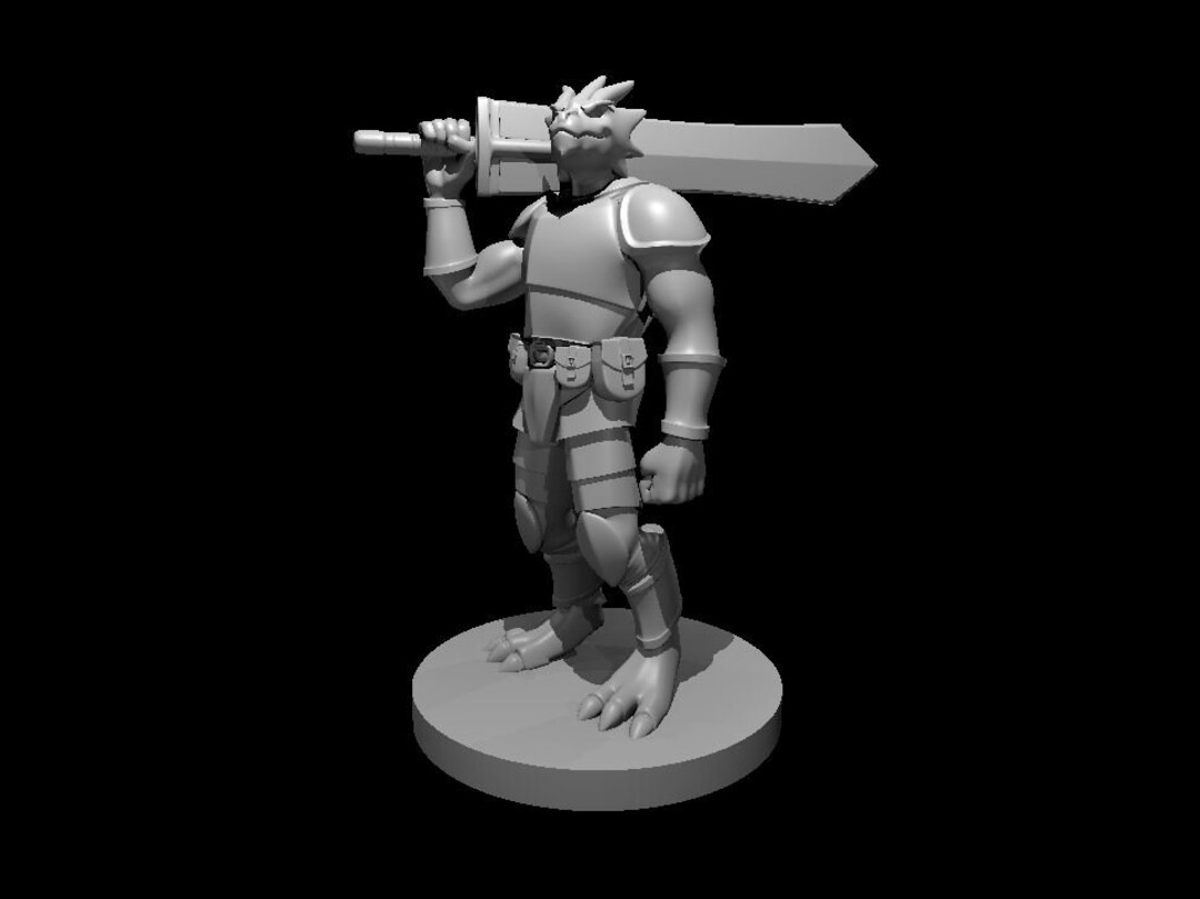 Dragonborn Fighters | Tabletop RPG | Mz4250 | 3D Printed Miniatures ...