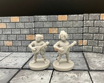 Halfling Female Warlock Skull Staff Tabletop RPG Mz4250 3D Printed ...