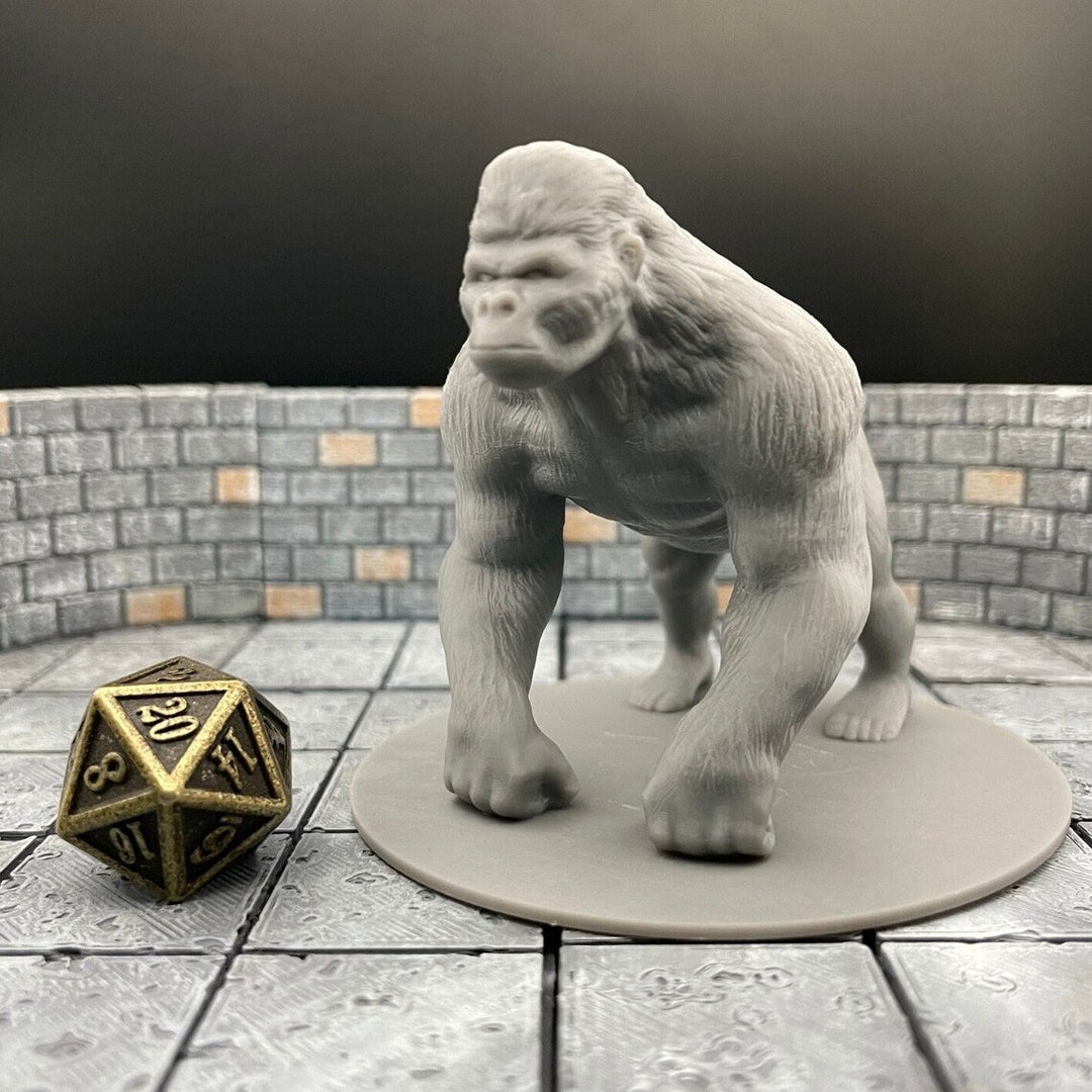 Giant Ape Forest Huge Beast Tabletop RPG Mz4250 3D Printed Miniatures ...