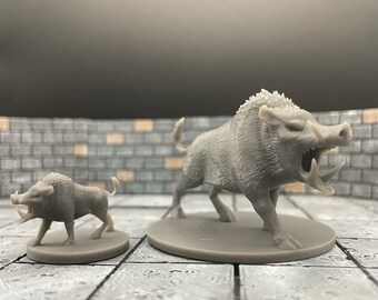 Giant Boar Mini DND Pathfinder Dungeons & Dragons RPG Tabletop Mz4250 ...