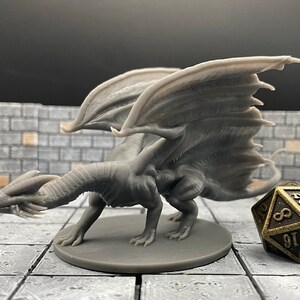 Metallic Young Copper Dragon Tabletop RPG Mz4250 3D Printed Miniatures ...