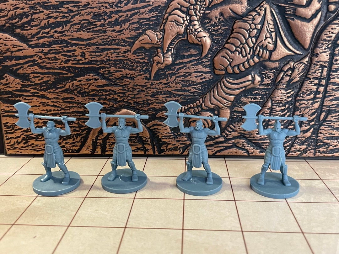 Half Orc Raging Barbarians Tabletop RPG Mz4250 3D Printed Miniatures ...