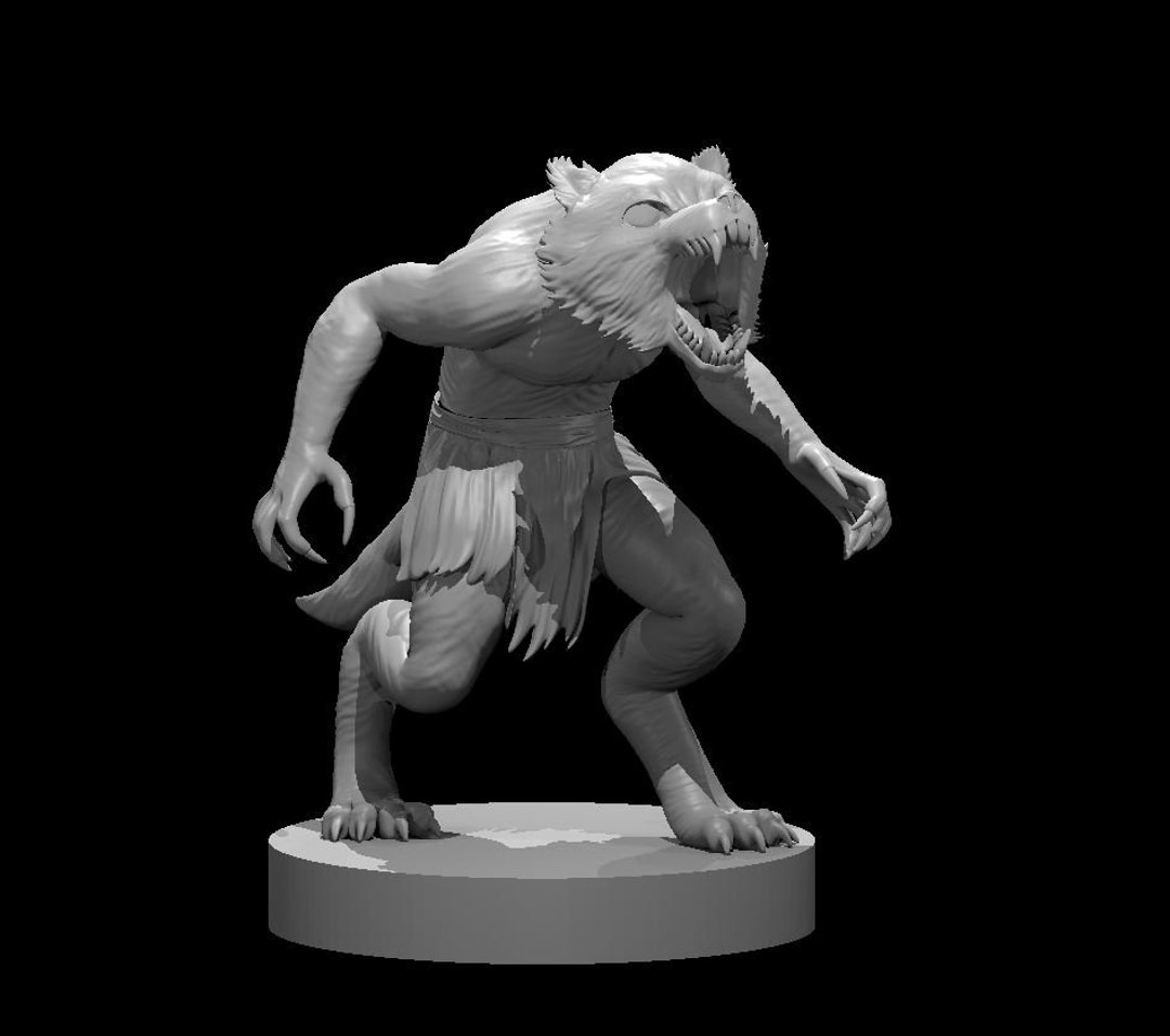 Unique Lycanthropes Humanoid Tabletop RPG Mz4250 3D - Etsy