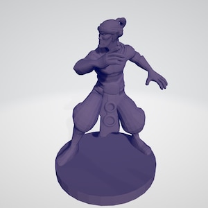 Elven Monks Tabletop RPG Mz4250 3D Printed Miniatures 28mm Scale - Etsy