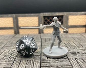 Human Female Swashbuckler DND Pathfinder TTRPG - Etsy