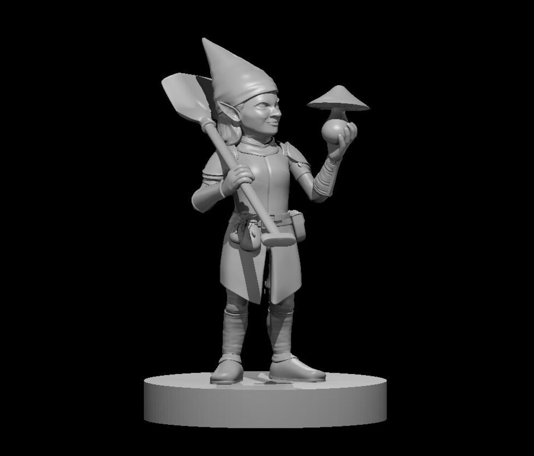 Gnome Female Cleric | Grave Cleric | Mushroom | Holy Symbol | Tabletop ...