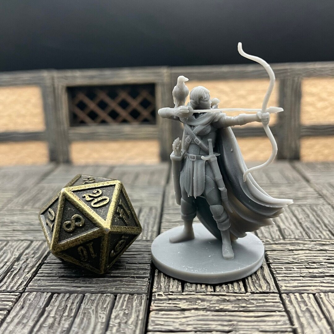 Elven Female Rangers With Bows | Beastmaster | Tabletop RPG | Mz4250 ...