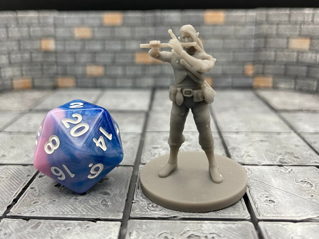 Elven Male Bards | Flute | Lute | Tabletop RPG | Mz4250 | 3D Printed ...