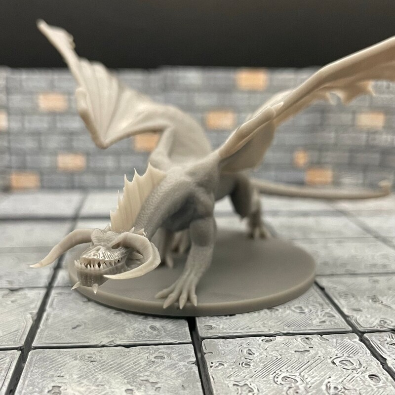 Gray Dragon Miniature - Etsy
