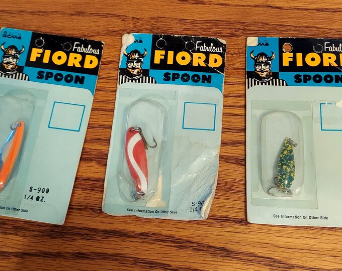 Vintage Fabulous Fiord Spoon Lures. - Etsy