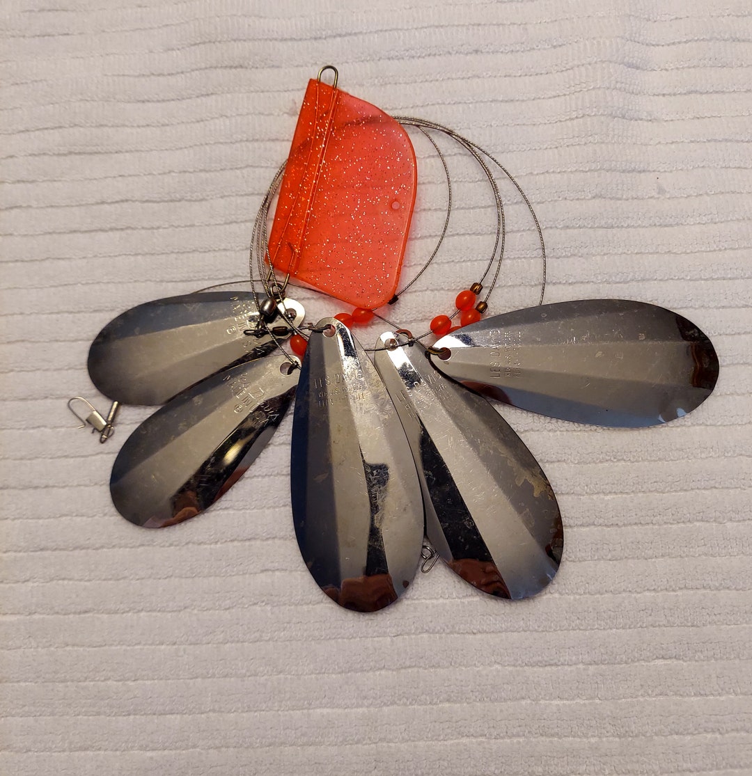 Rare Find Vintage Les Davis Cowbell Flex-i-troll Used for Troll Fishing ...