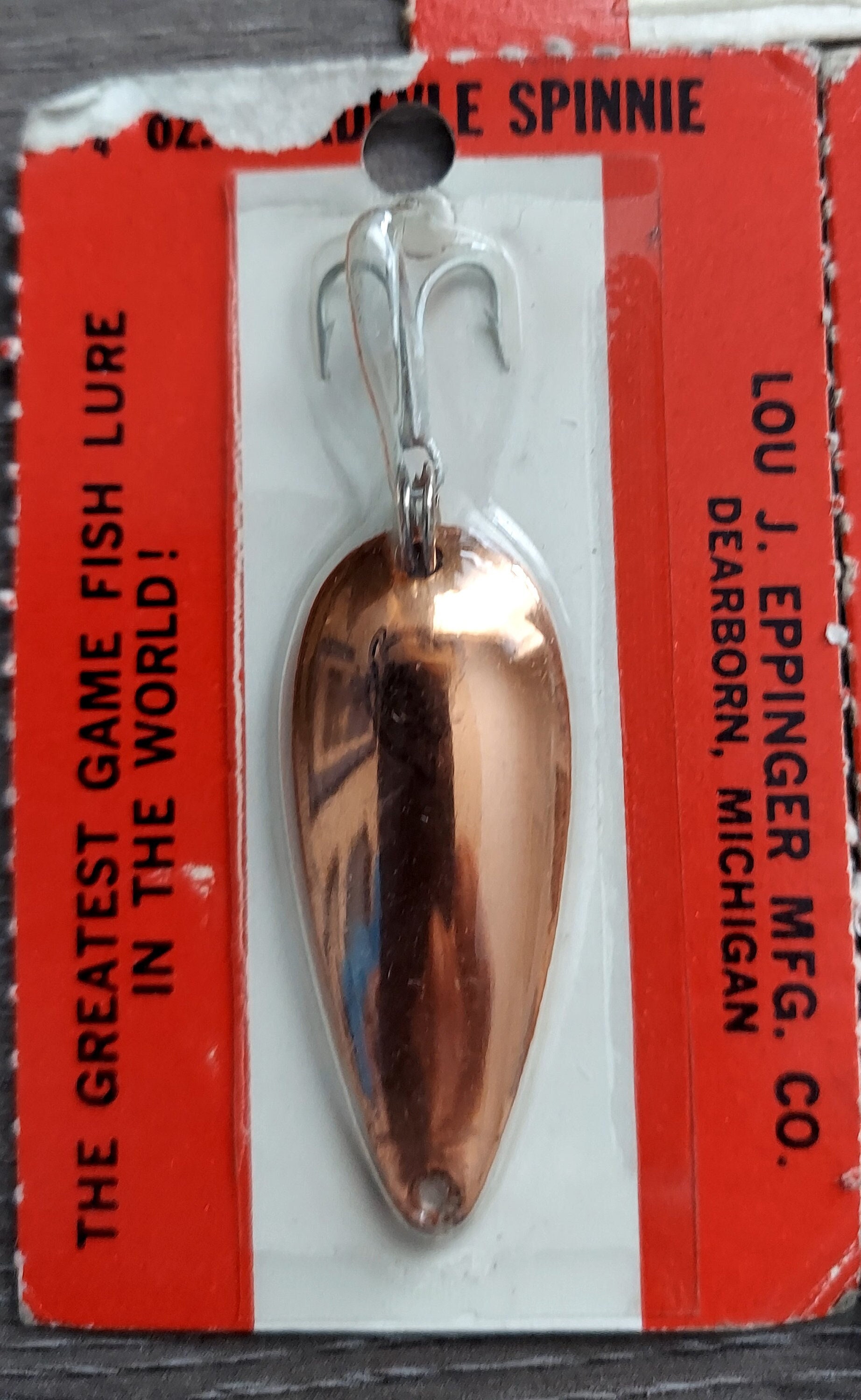Vintage 1/4 Oz. DARDEVLE SPINNIE the Greatest Game Fish Lure in the ...
