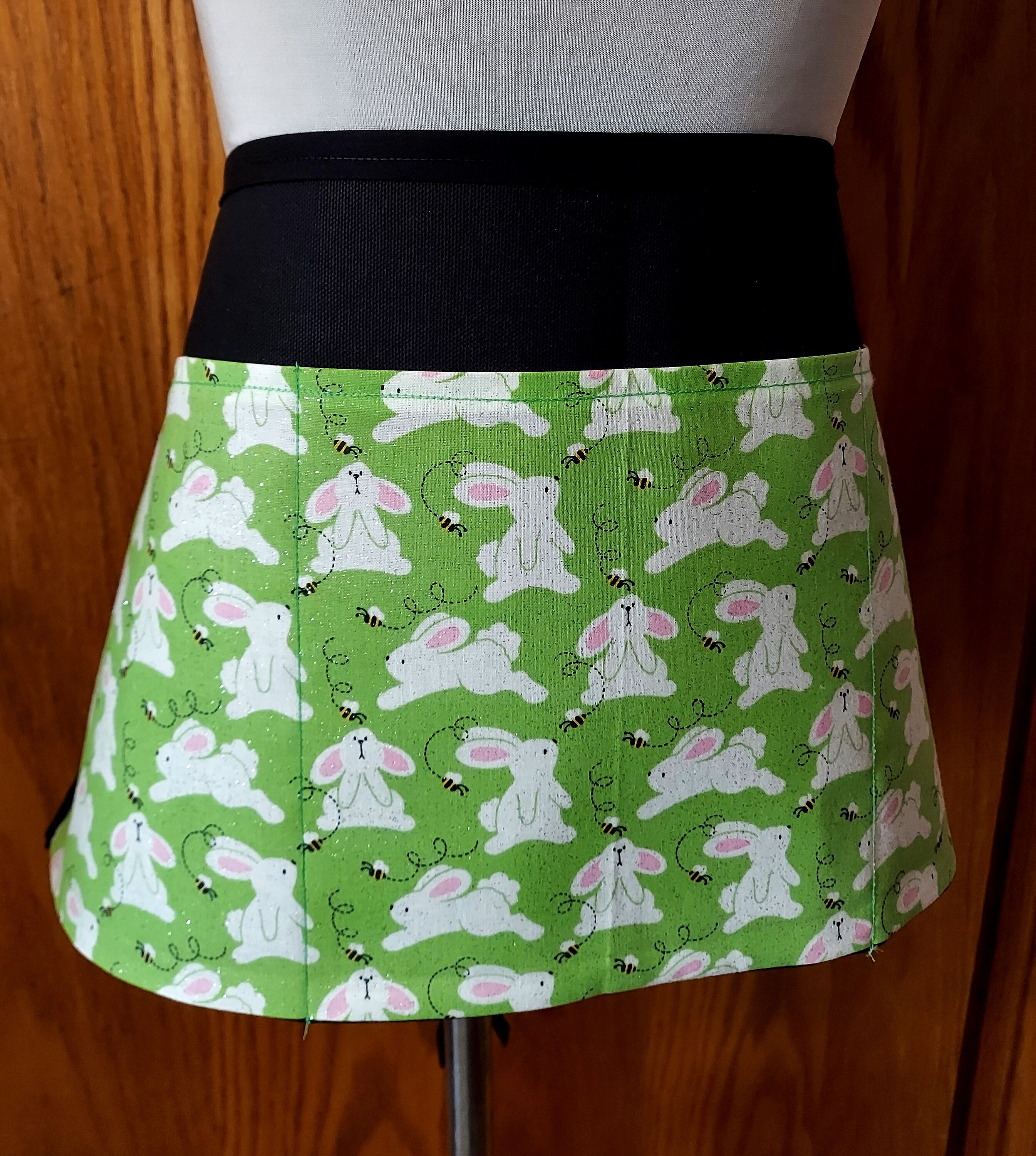 Easter Bunny Cotton Fabric Half Canvas Aprons With 3 Pockets - Etsy