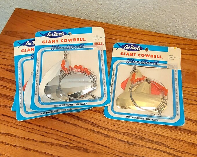 Rare Find Brand New Vintage Les Davis Giant Cowbell Flex-i-troll for ...