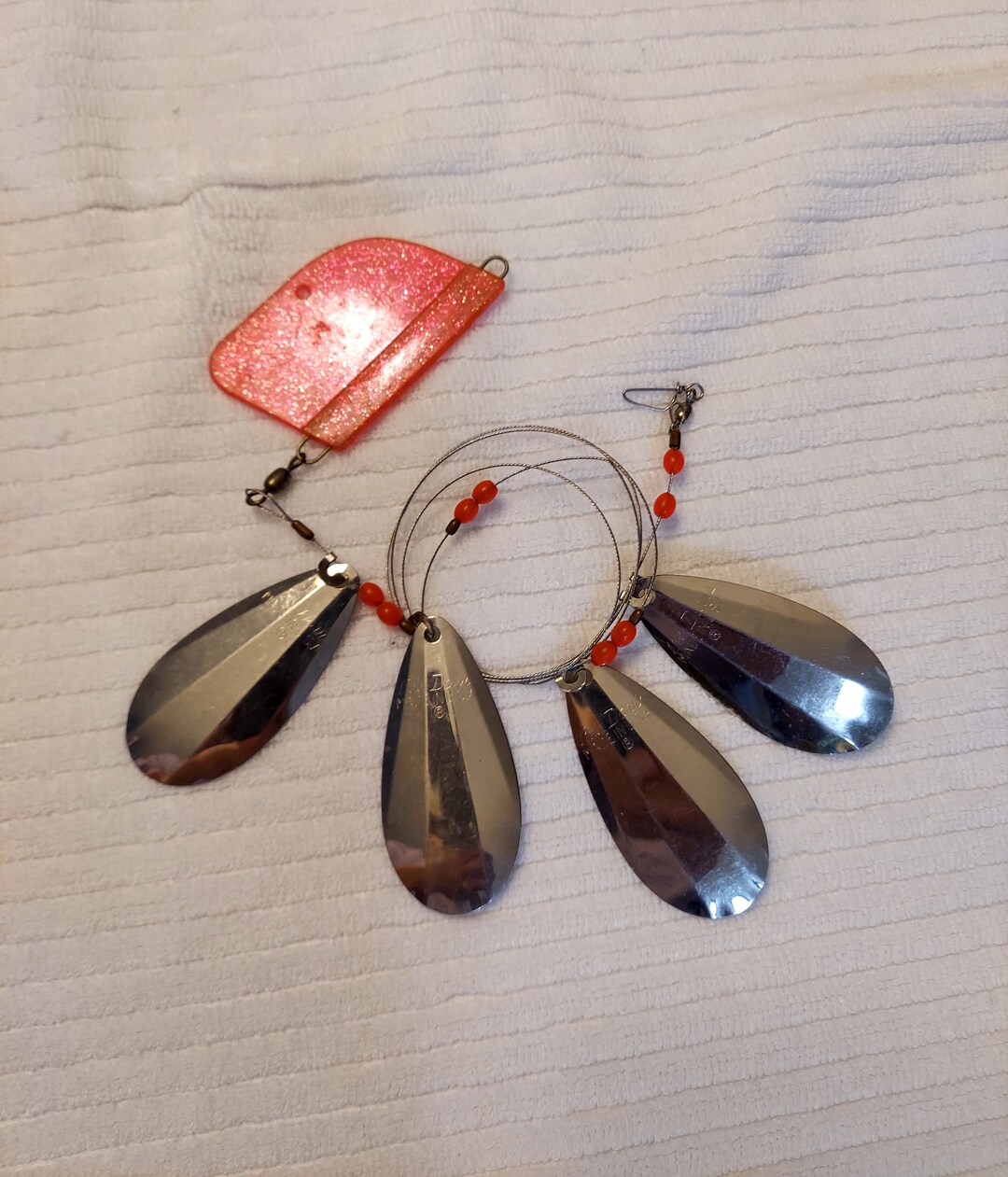 Rare Find Vintage Les Davis Cowbell Flex-i-troll Used for Troll Fishing ...