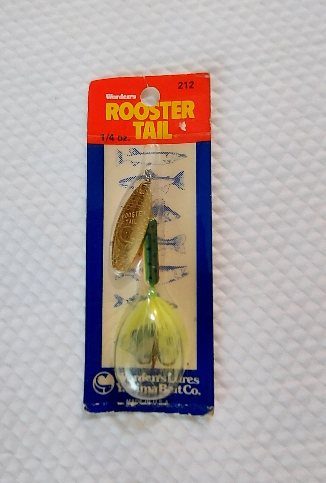 Rare Find Vintage Worden's Rooster Tail Spinning Lure 1/4 Oz. Made in ...