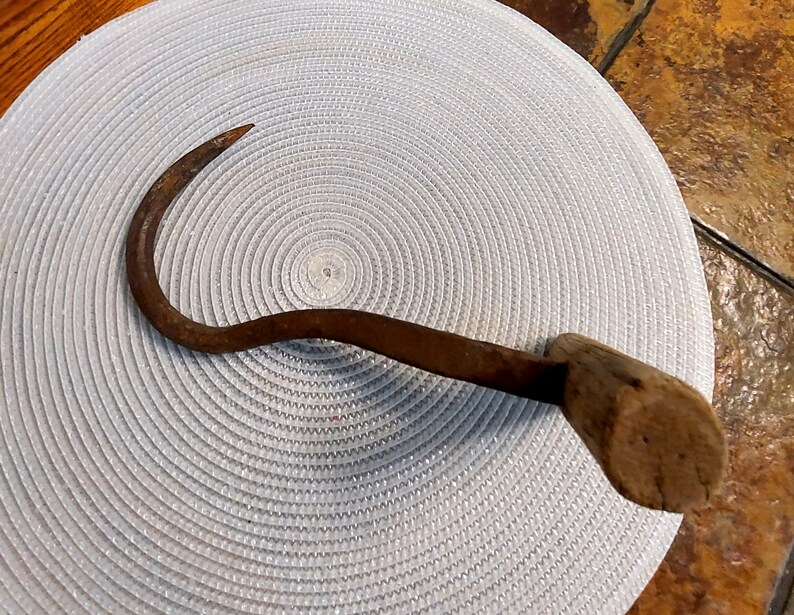 Antique Cast Iron Bale Hay Hook Original Handle From 1900's. - Etsy