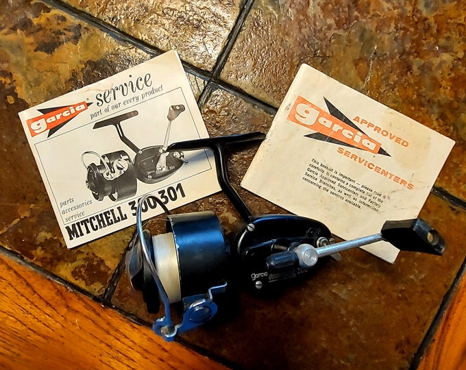 Vintage Garcia Mitchell 300 Spinning Fishing Reel Made in France Just ...