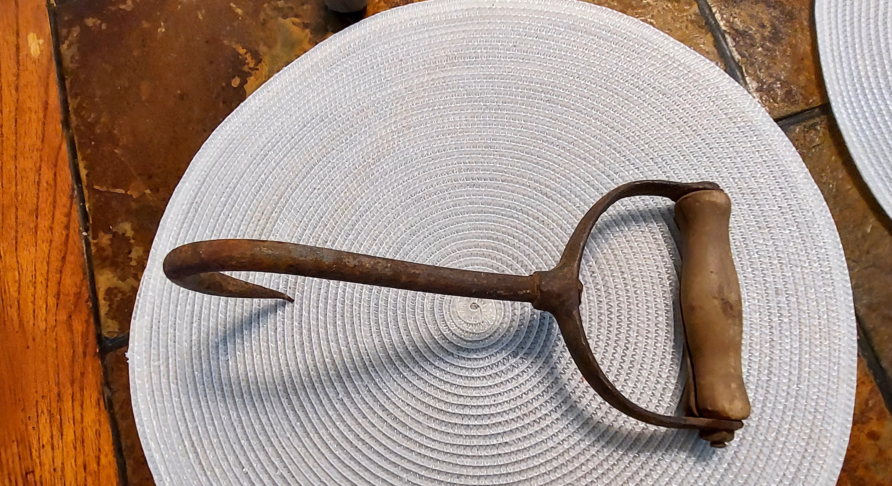Antique Cast Iron Bale Hay Hook Original Handle From 1900's. - Etsy