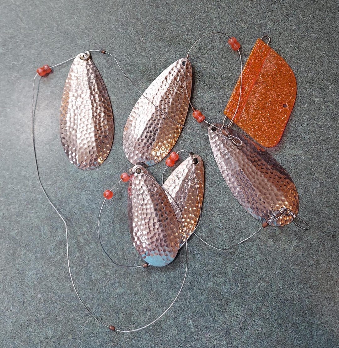 Vintage Les Davis Cowbell Flex-i-troll: Nickel Hammered Fishing Lure - Etsy