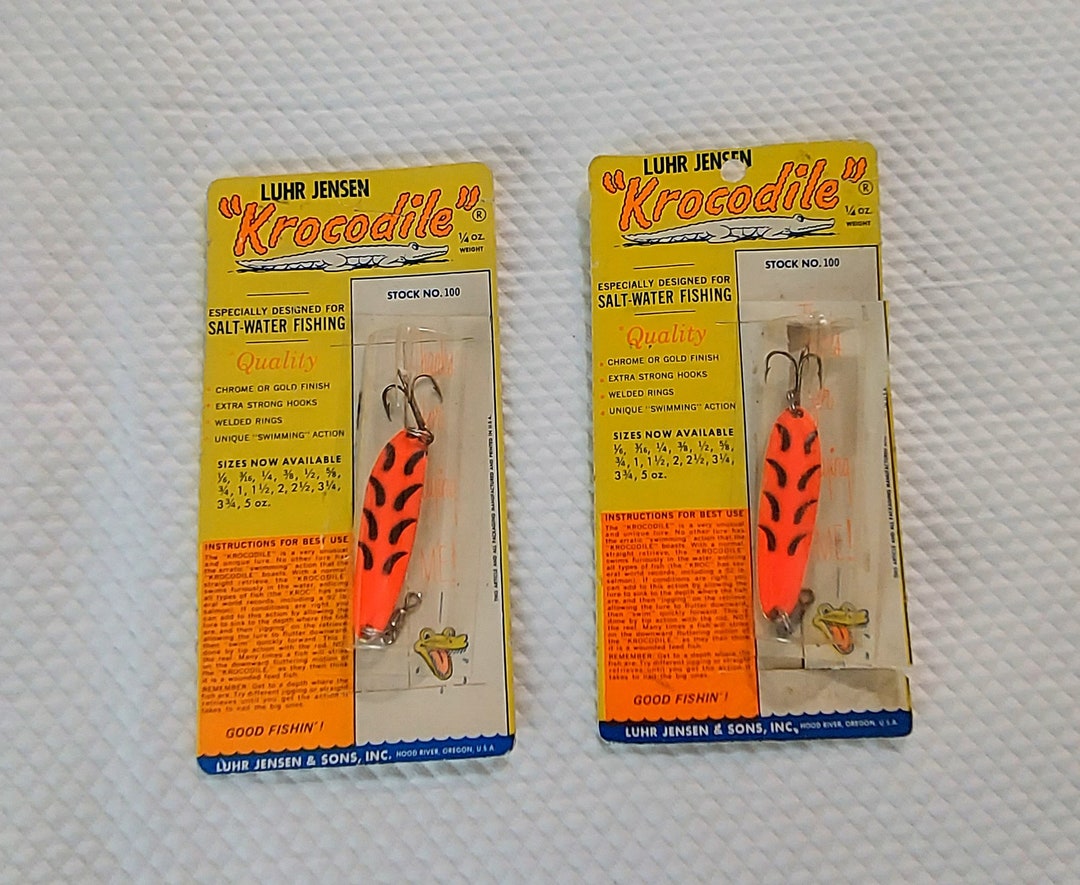 Rare Find Vintage Luhr Jensen Krocodile Salt-water Fishing 1/4 Oz ...