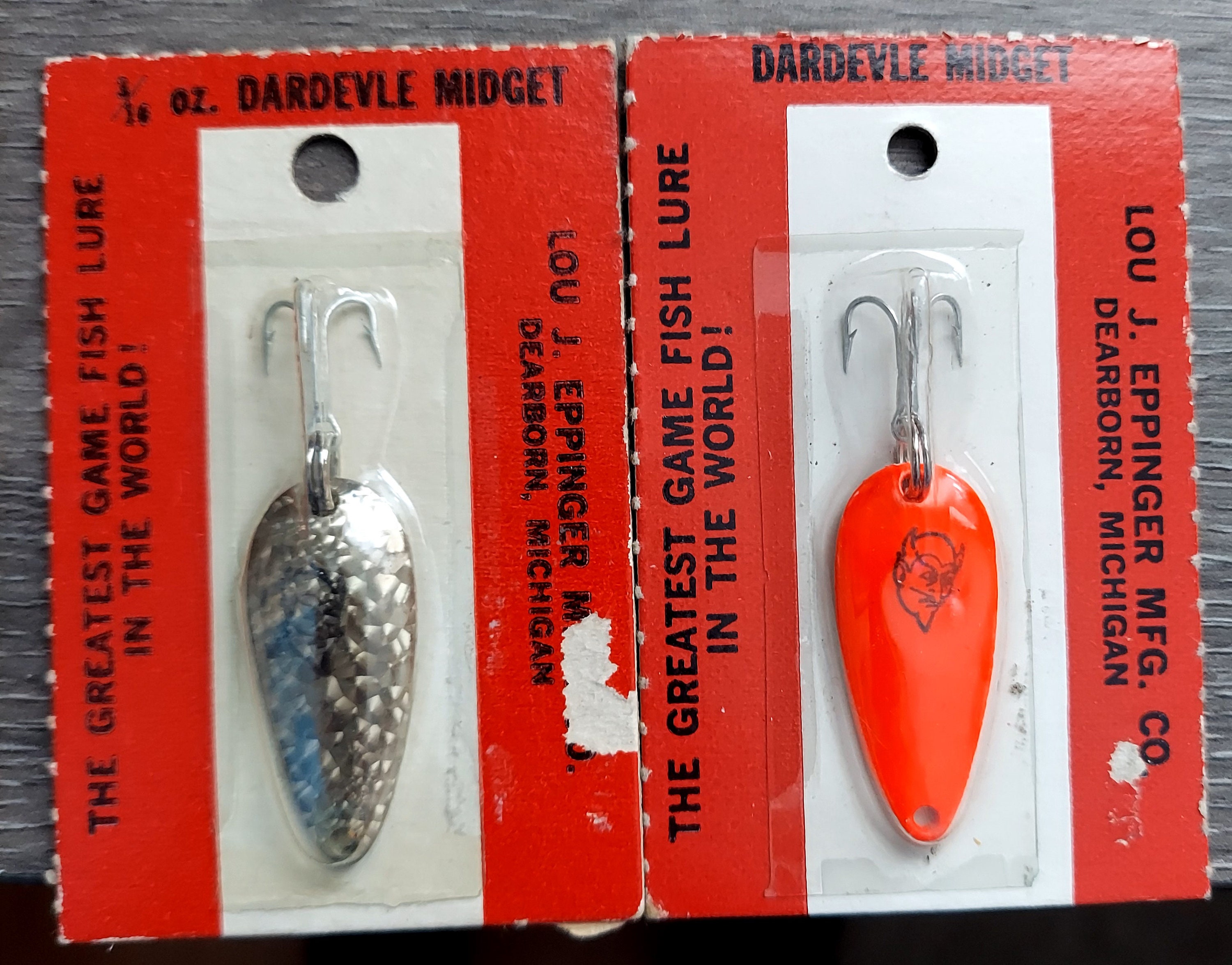 Vintage 1/16 Oz. DARDEVLE SPINNIE the Greatest Game Fish Lure - Etsy