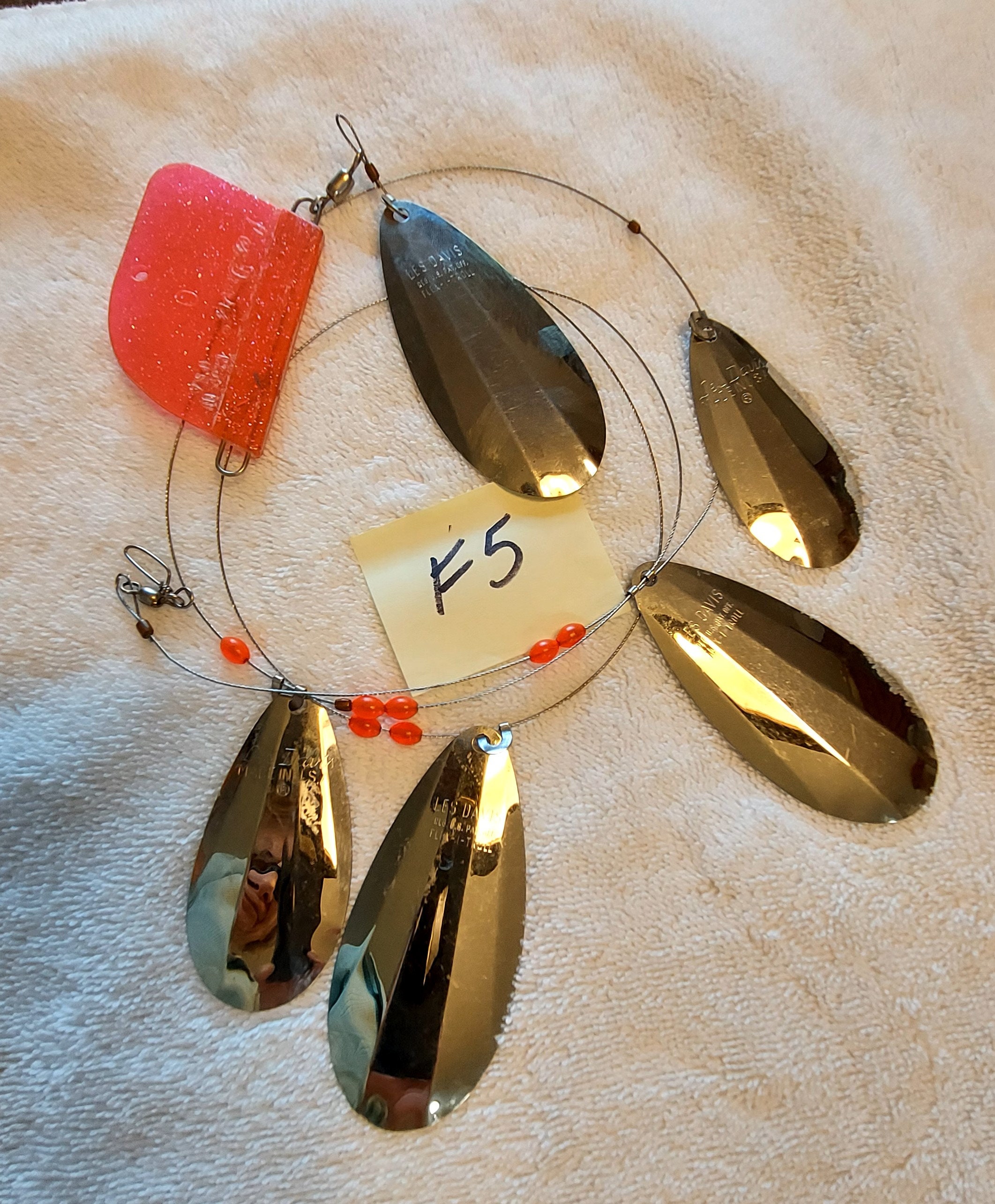 Rare Find Vintage Les Davis Cowbell Flex-i-troll Used for Troll Fishing ...