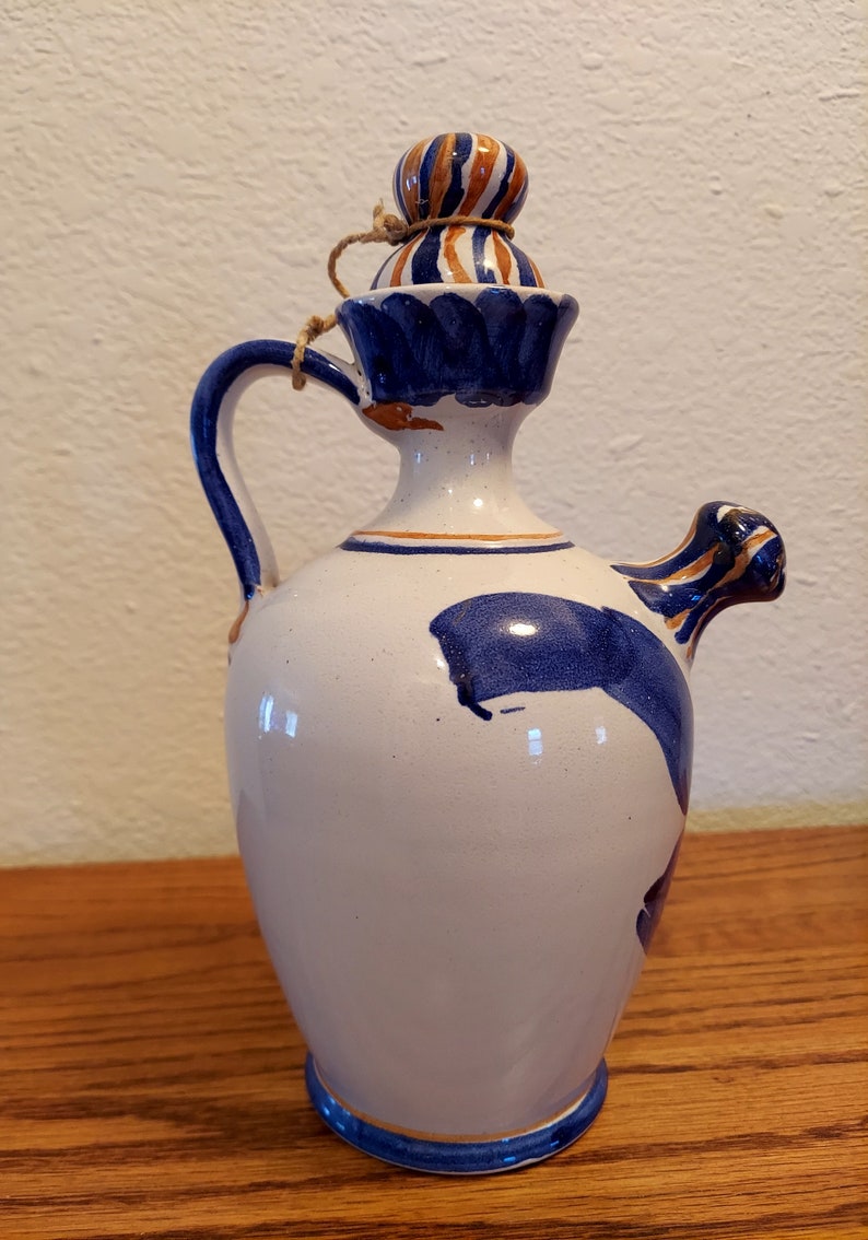 Rare Find Vintage El Bocal Venezia Hand Painted Wine Jug Italy Signed ...