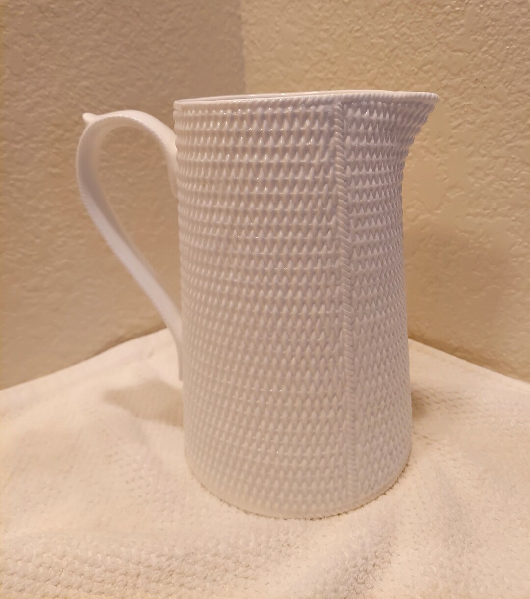Vintage Tiffany Weave Parian Bone China Pitcher Made in Ireland - Etsy