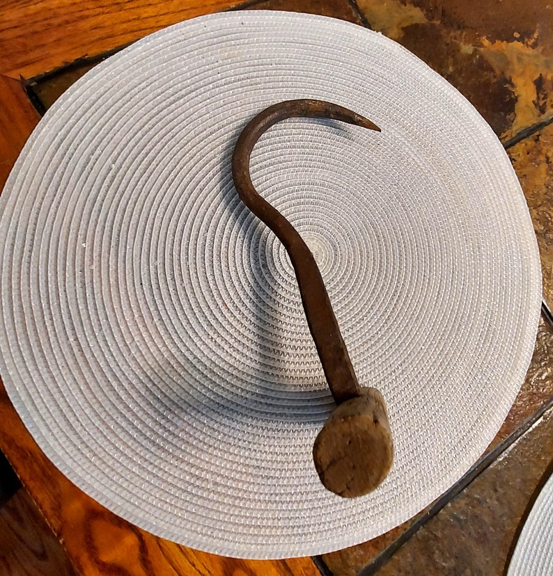 Antique Cast Iron Bale Hay Hook Original Handle From 1900's. - Etsy