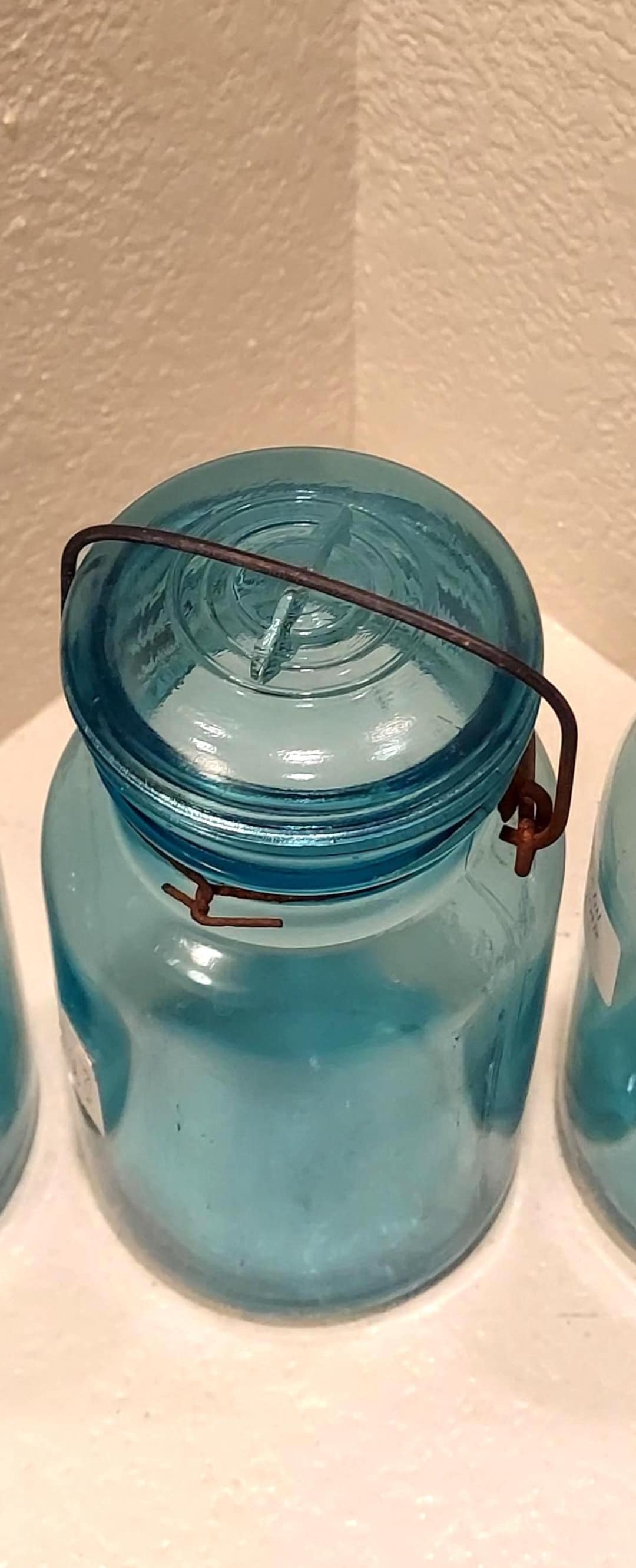 Vintage 1930's Ball Mason Jar. Bottom of Jars Stamped 4 and Face ...