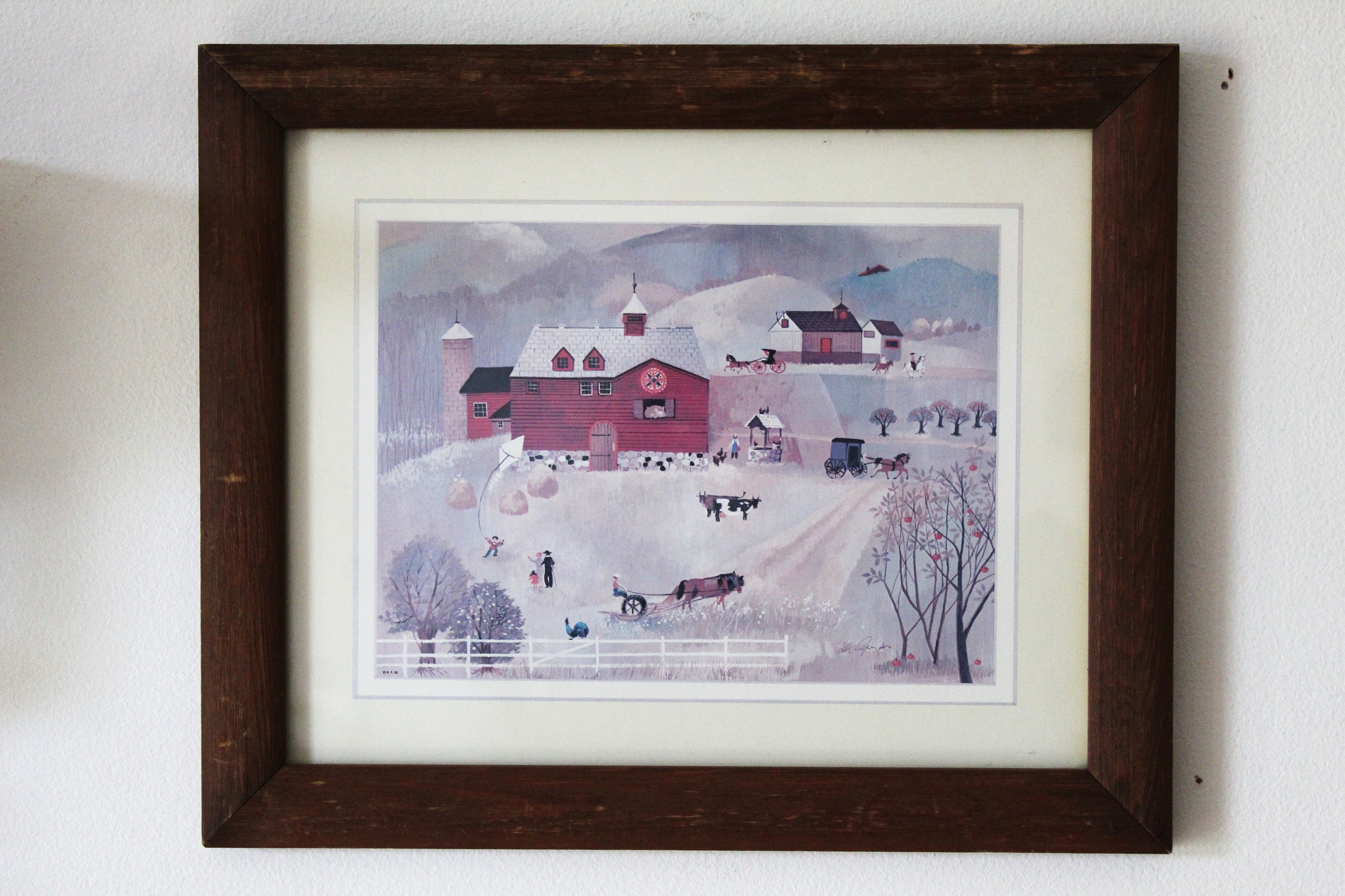Folk Art Painting, Amish Folk Art Painting, Amish Folk Art Print ...