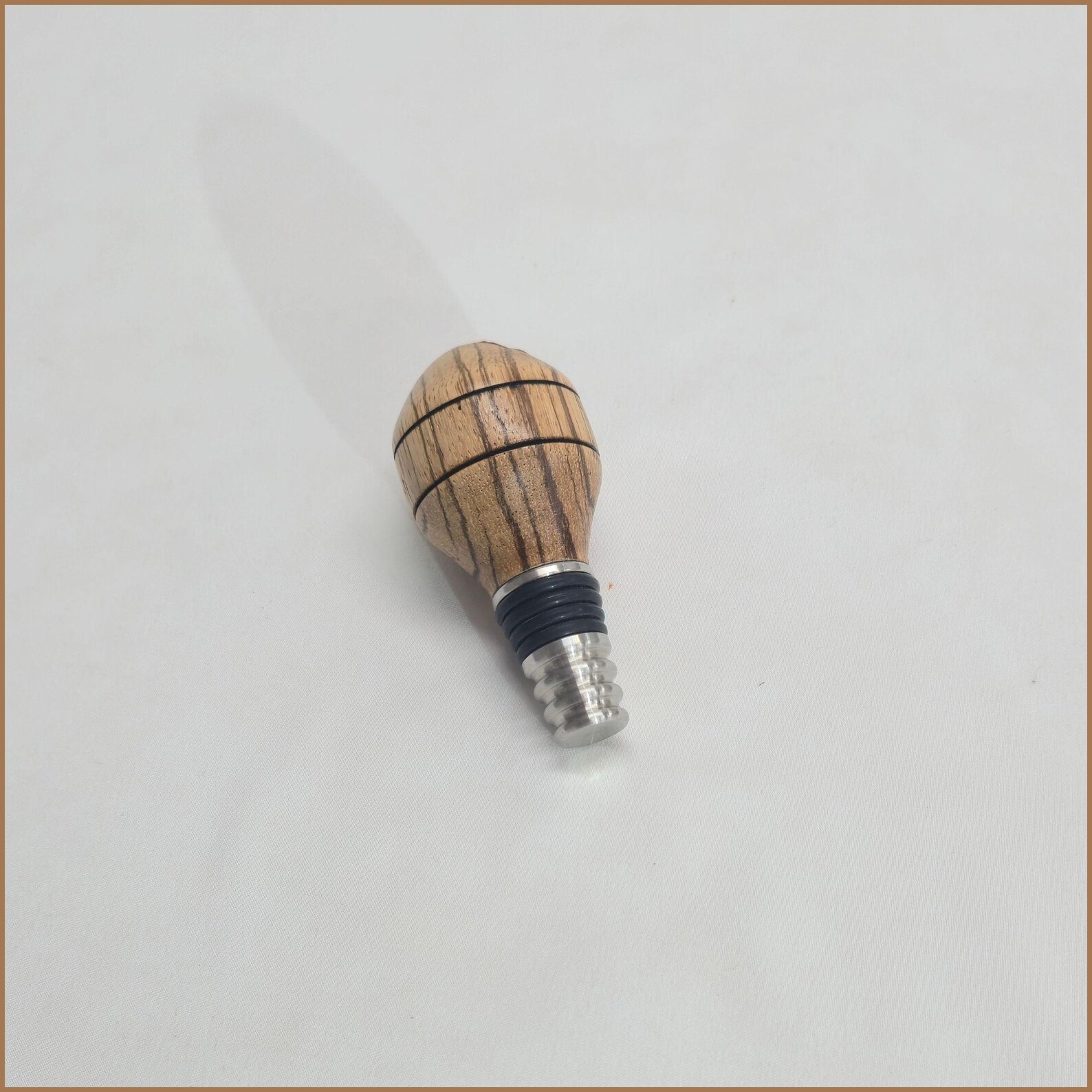 Handcrafted Wood Bottle Stopper: Lathe-turned, Natural Grain - Etsy