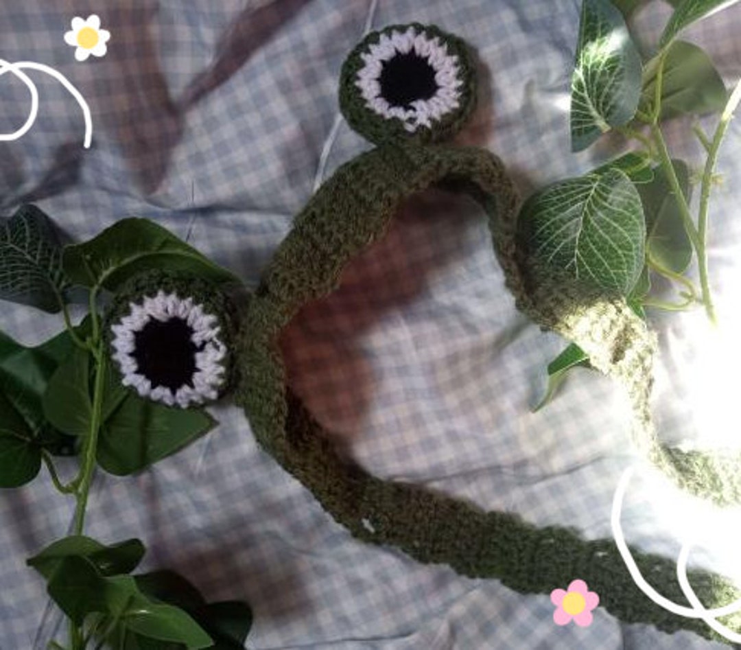 Crochet Froggy Headband - Etsy