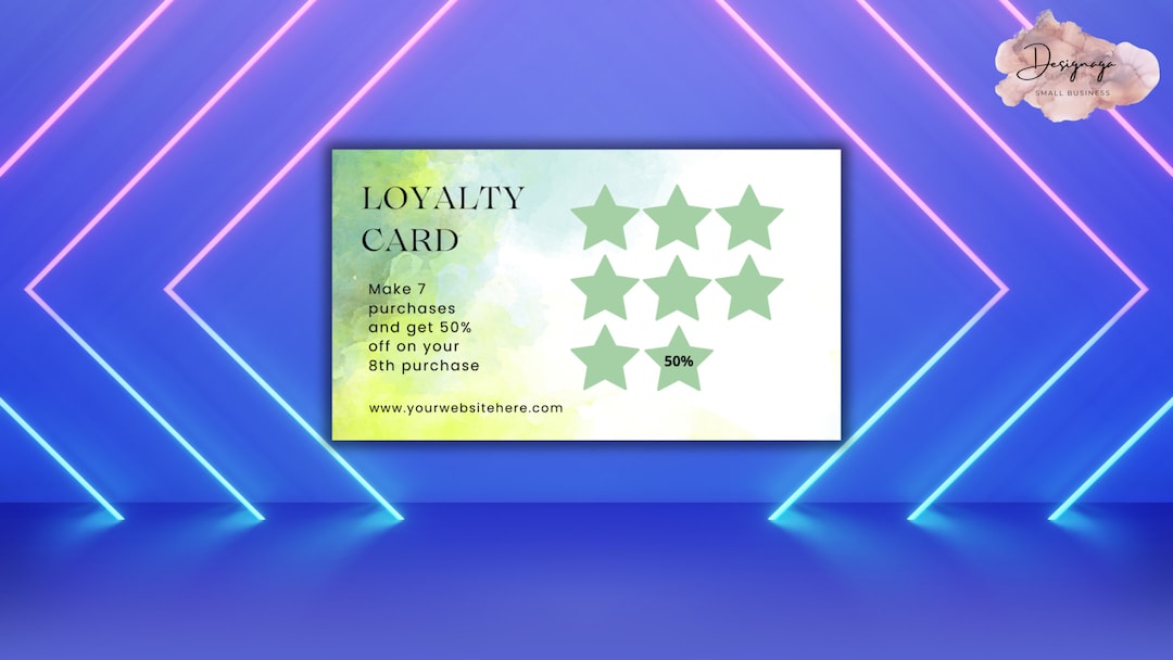 Editable Rewards Card Design the Loyalty Club Small Business Loyalty ...