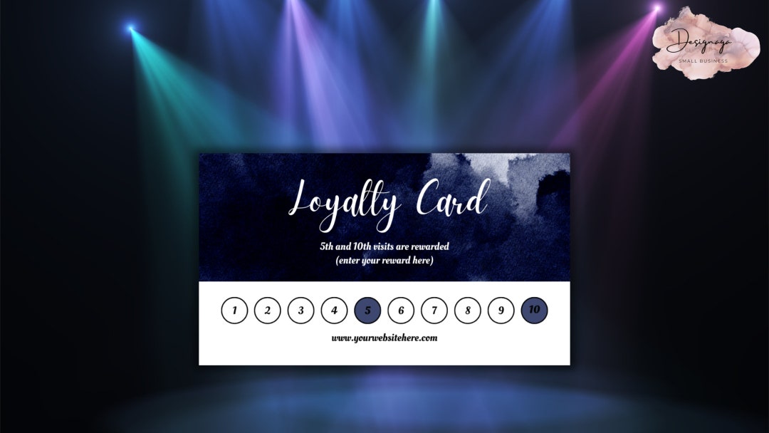 Editable Rewards Card Design the Loyalty Club Small Business Loyalty ...