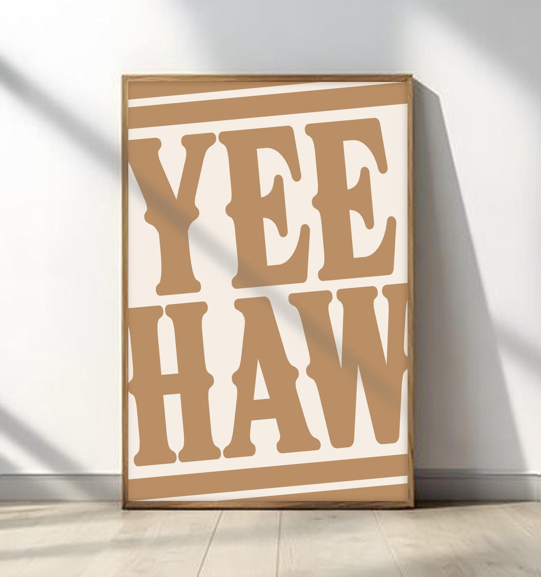 Yee Haw Poster, Yeehaw Typography Art Print, Cowboy Theme Art, Western ...
