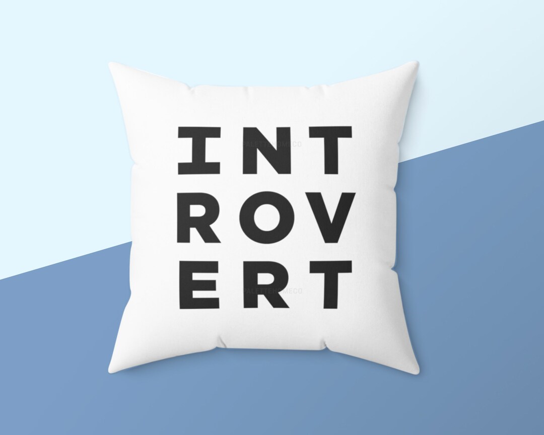 Introvert Pillow Introvert Home Decor Introvert Plush - Etsy