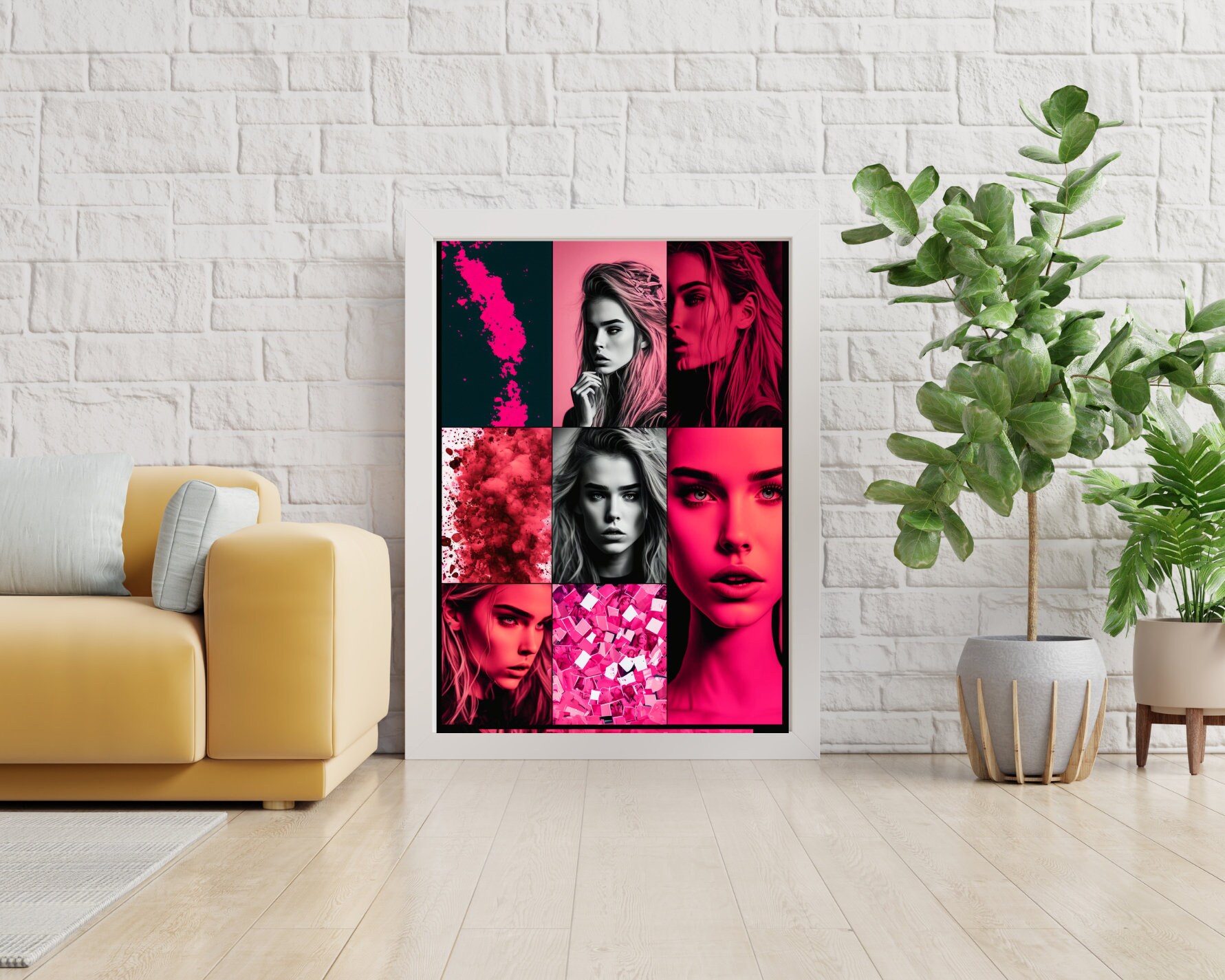 Art Prints Collage Wall Teen Girl Pink Art Print Teen Girl - Etsy