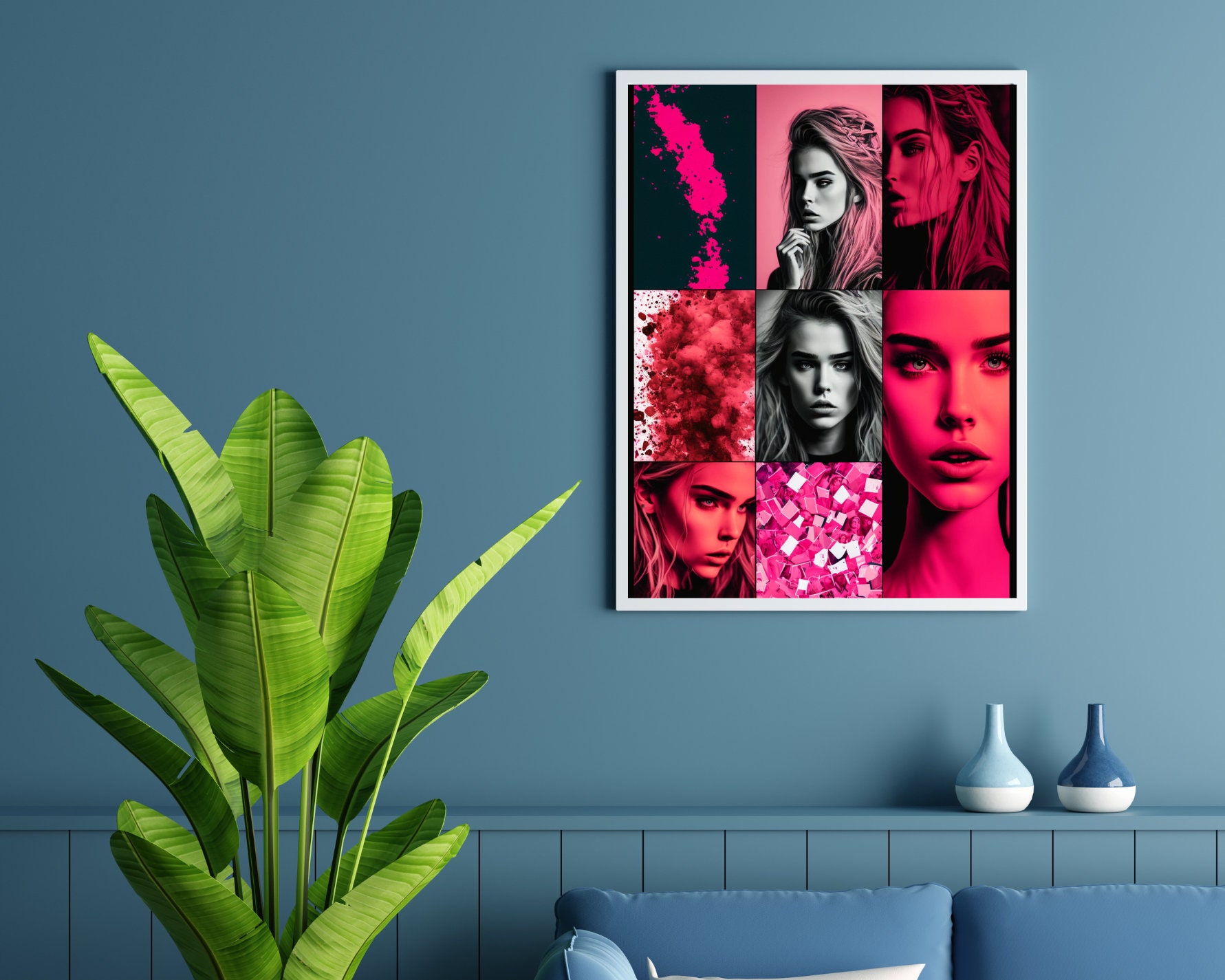 Art Prints Collage Wall Teen Girl Pink Art Print Teen Girl - Etsy