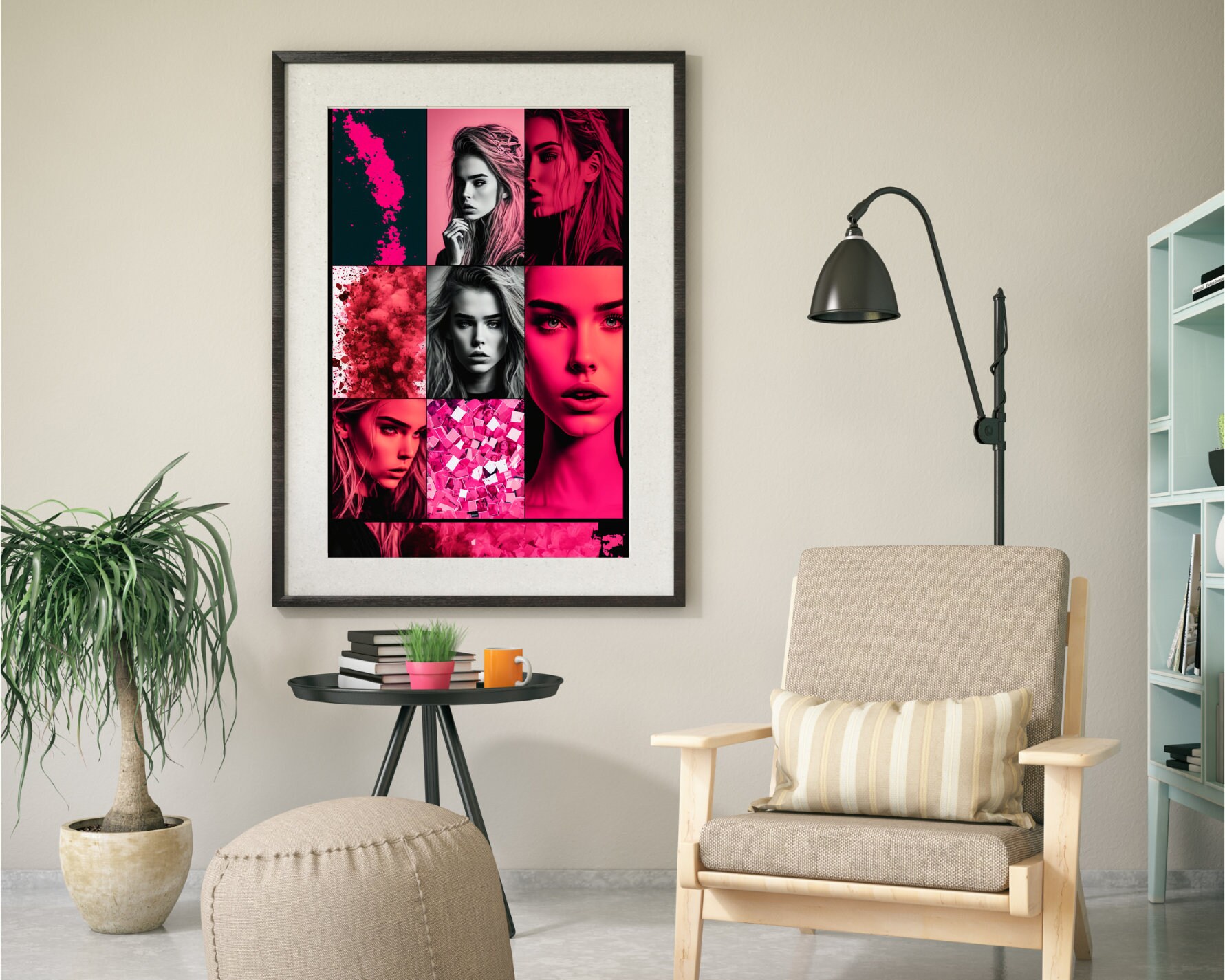 Art Prints Collage Wall Teen Girl Pink Art Print Teen Girl - Etsy