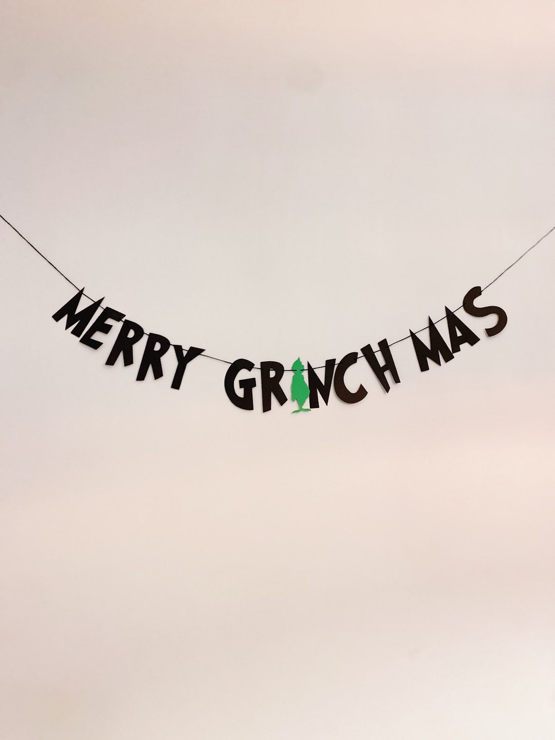 Merry Grinchmas Banner Merry Grinch Christmas Party Garland Christmas ...