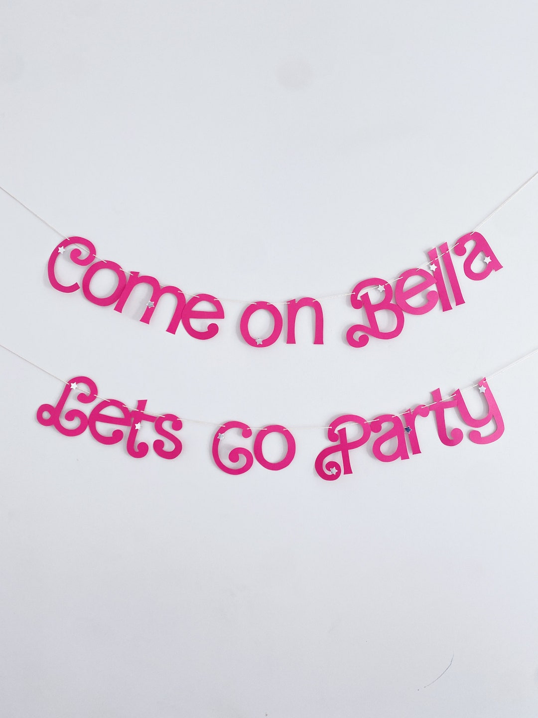 Personalized Barbie Birthday Banner Barbie Bachelorette - Etsy