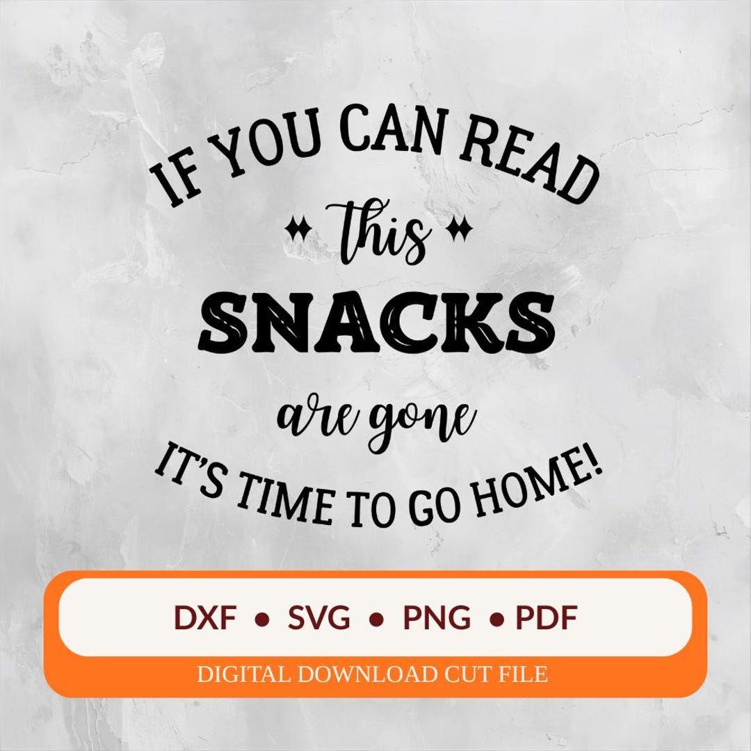 Snack Tray Quote SVG DXF: Serving Board Cut File for Cricut and ...