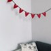 Heart Garland Red Paper Heart Bunting Heart Red Wall Decor Bridal Love ...