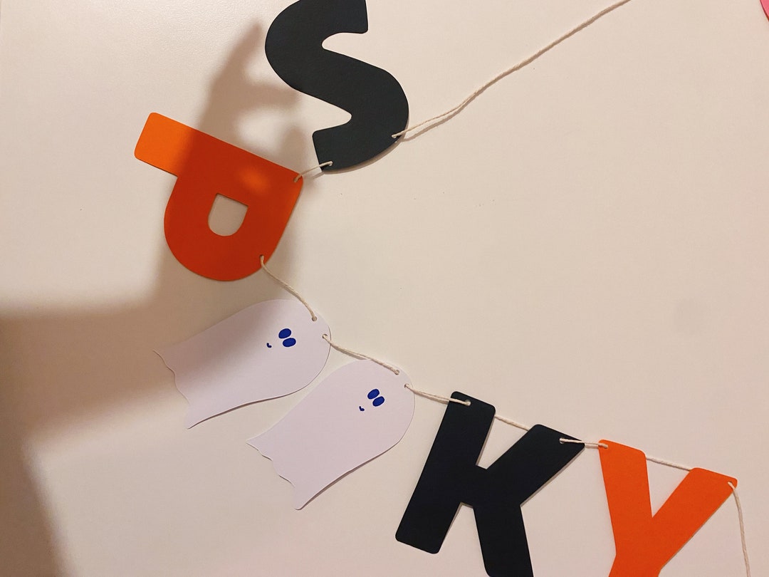 Spooky Banner Halloween Party Decor Happy Halloween - Etsy